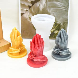 3D Praying Hands Silicone Mold-praying Hands Candle Mold-hand Gesture ...