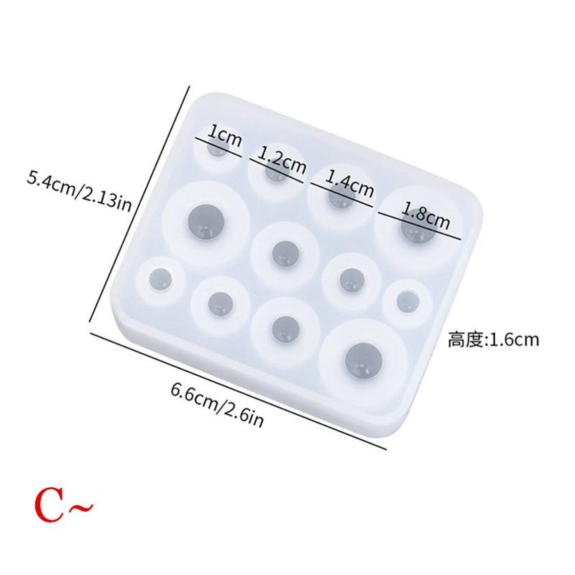 8mm 18mm Bead Silicone Mold-square Round Beads Resin Mold-beads ...