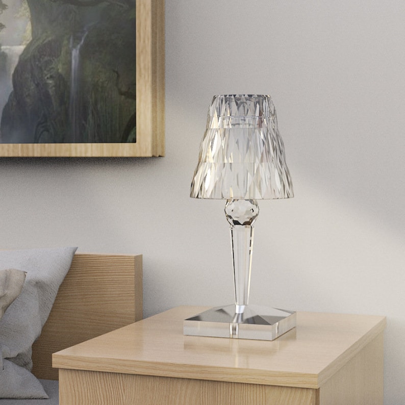 Table Lamp Silicone Mold-diamond Shape Lamp Resin Mold-night - Etsy