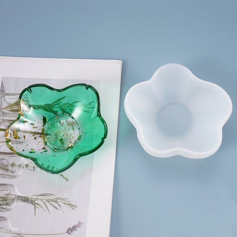 Petal Small Dish Mold-petal Bowl Mold-storage Dish Silicone Mold-cute ...
