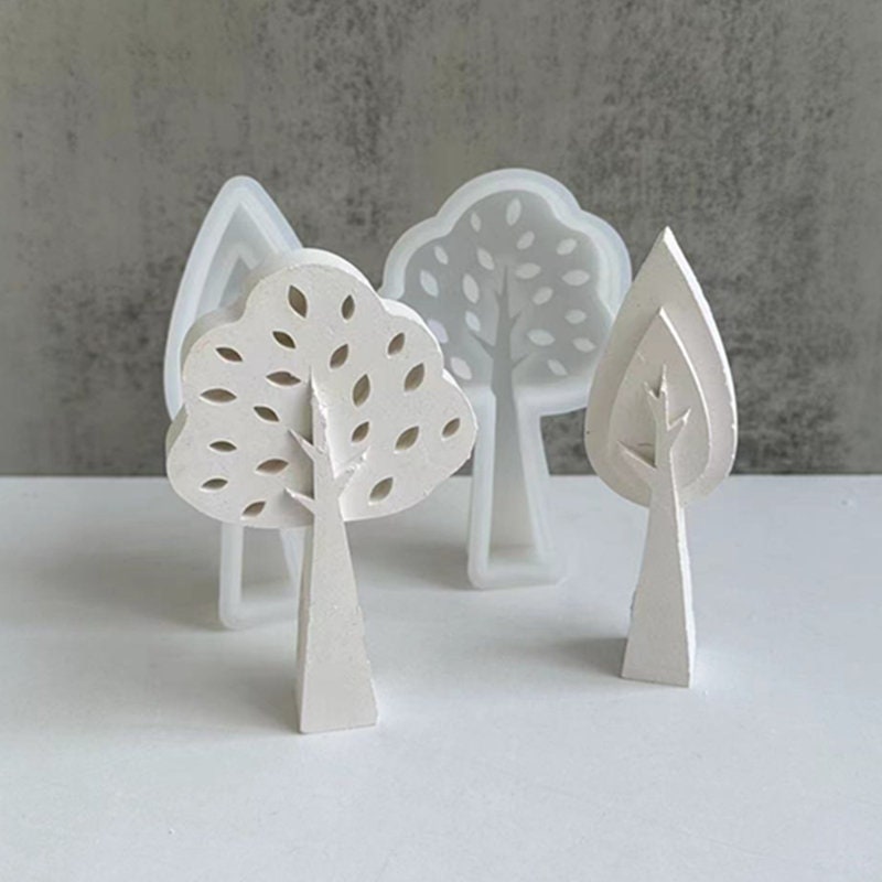 Tree Leaf Cloud Silicone Mold-tree Leaves Resin Mold-christmas Tree ...