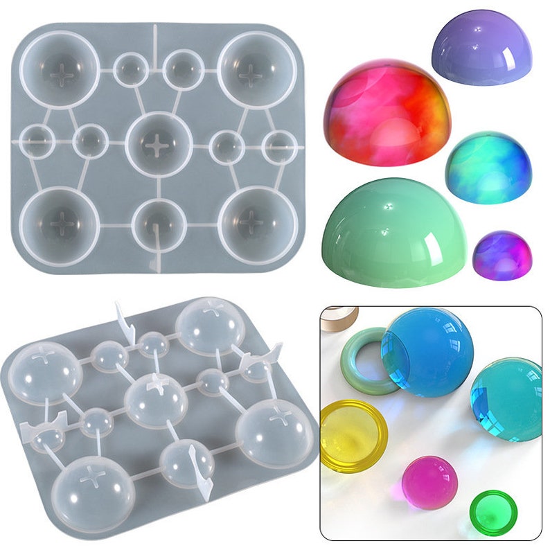 Half Ball Silicone Mold-hemisphere Resin Mold-half-sphere - Etsy
