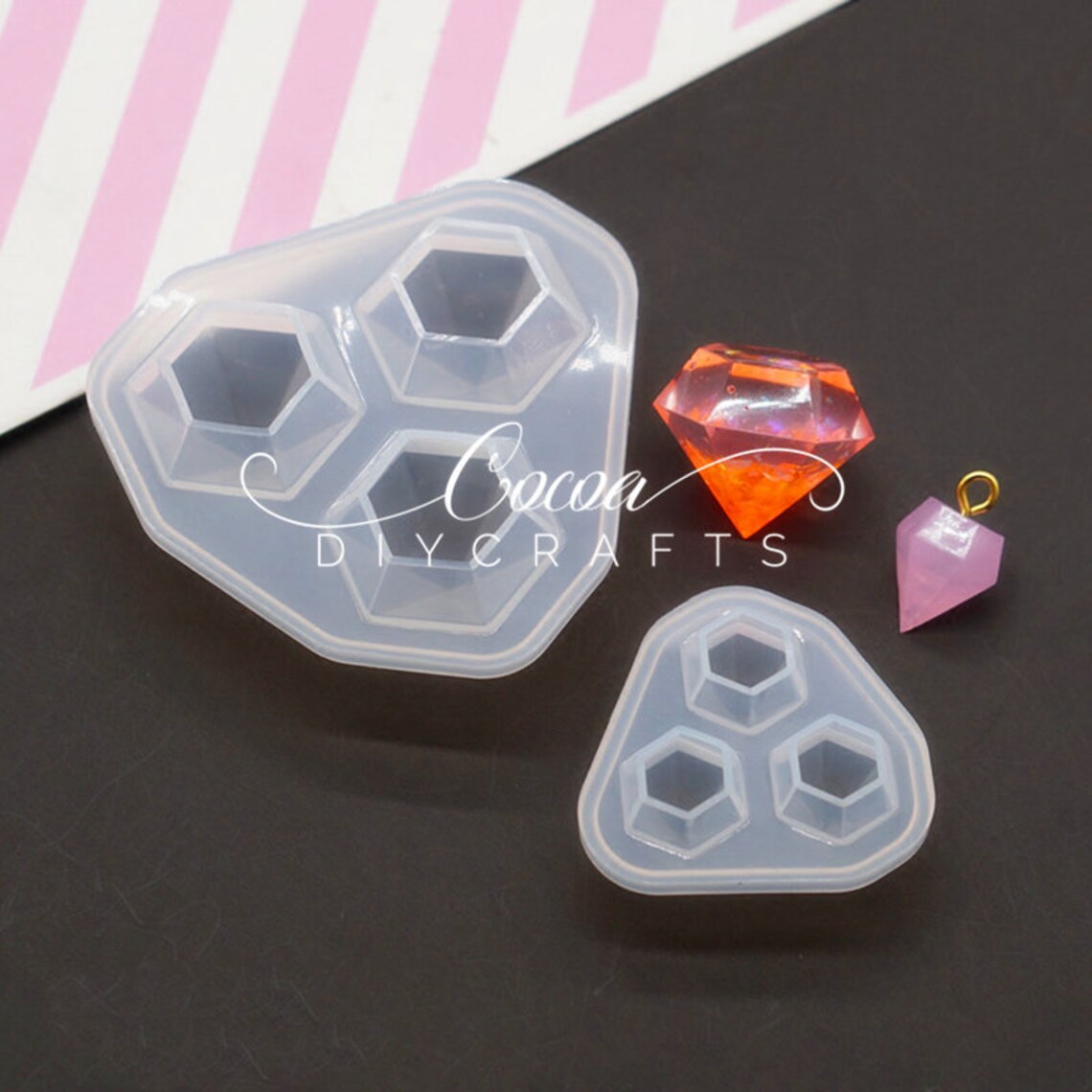 Diamond Silicone Mold-diamond Resin Mold-crystal Gem Mold-diamond ...