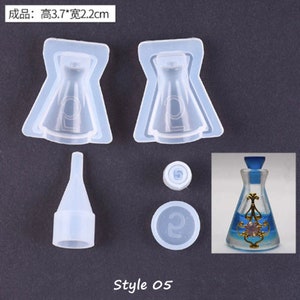 3D Perfume Bottle Silicone Mold-perfume Bottle Resin Mold-small Potion ...