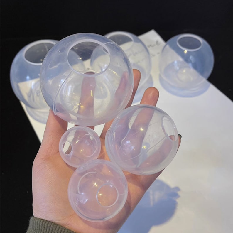 20mm 100mm Sphere Silicone Mold-3d Sphere Resin Mold-crystal Sphere ...