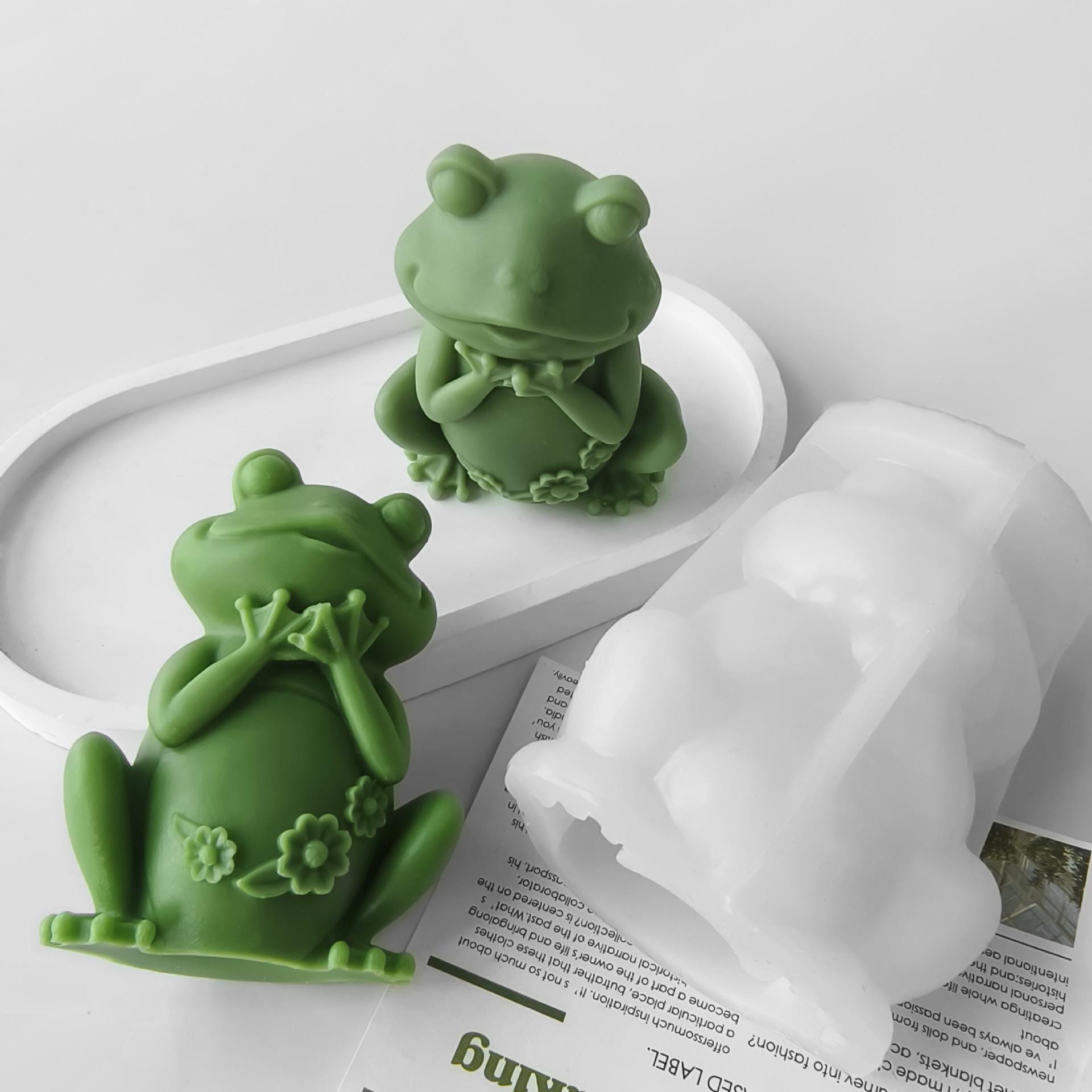 Family Frog Silicone Mold-tree Frog Resin Mold-lotus Frog Candle Mold ...