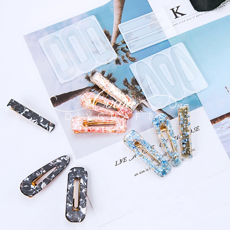 Hair Clip Silicone Resin Molds-fashion Hair Clips Mold-hair - Etsy