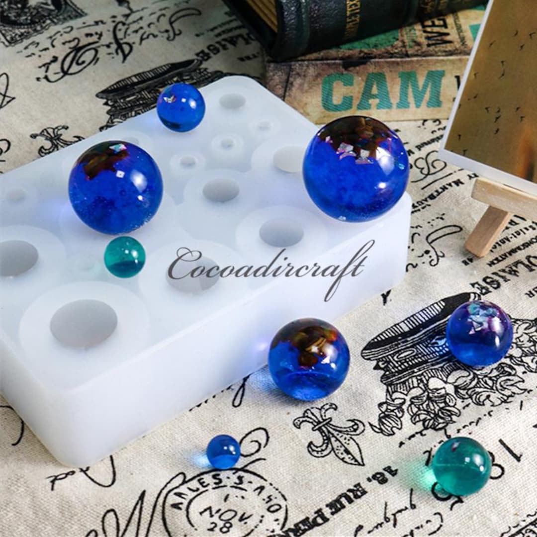 6mm 40mm Sphere Silicone Mold-round Ball Resin Mold-planet Universe ...