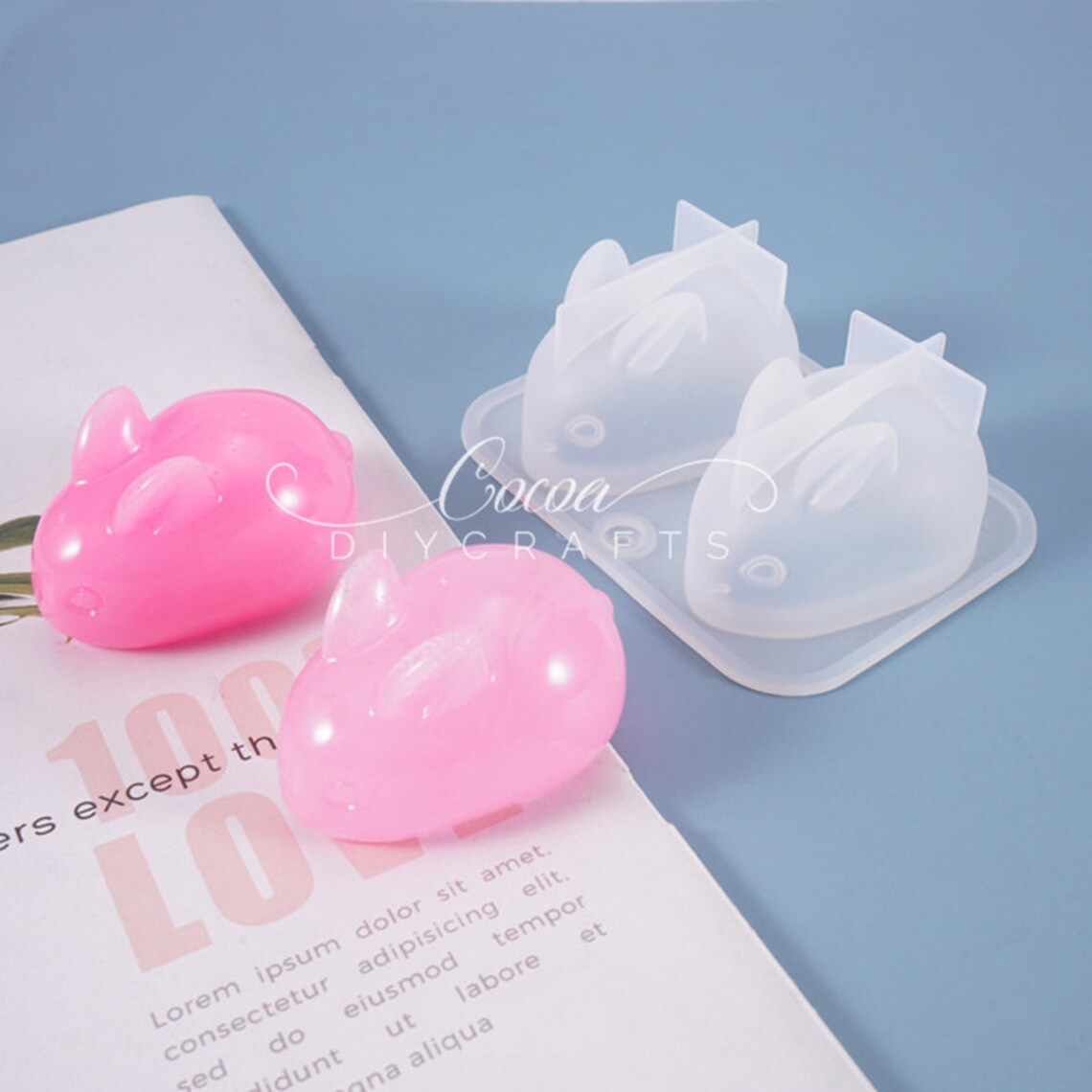 Cartoon Rabbit Silicone Mold-3d Rabbit Resin Mold-rabbit - Etsy
