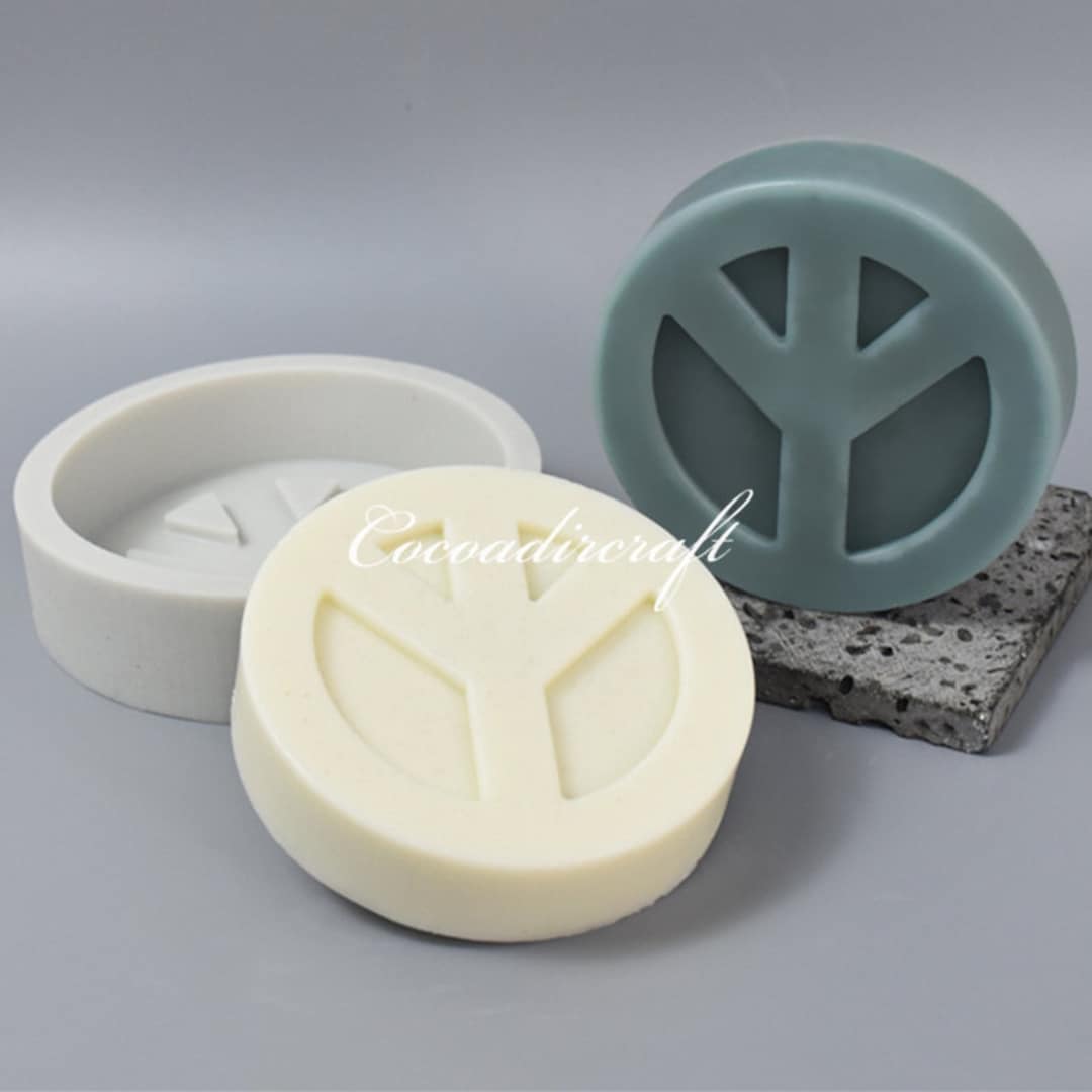 Peace Sign Silicone Mold-peace Symbol Candle Mold-peace Love Candle ...