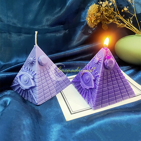 Devil's Eye Pyramid Candle Mold-pyramid Candle Silicone | Etsy