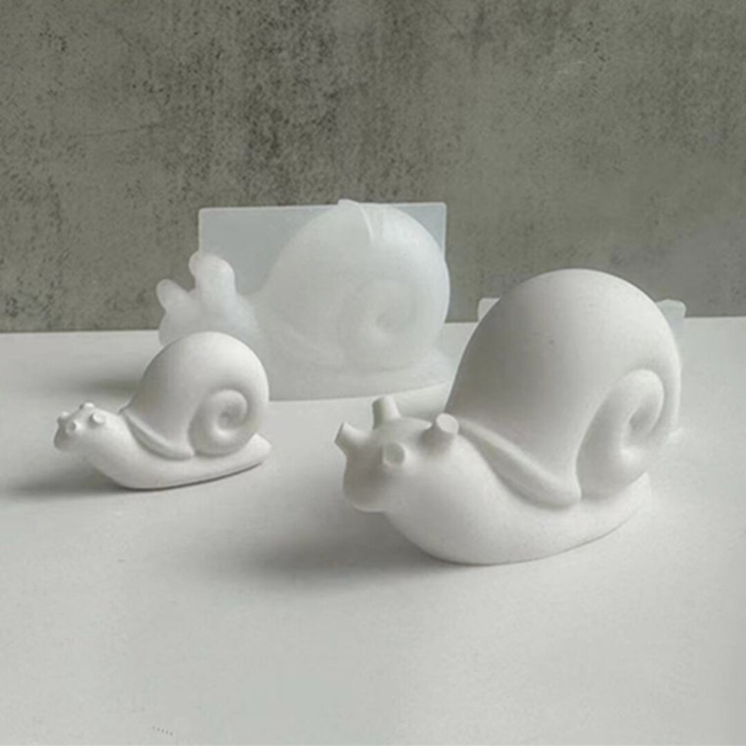 3D Snail Silicone Mold-animal Snail Resin Mold-snail Keychain Mold ...