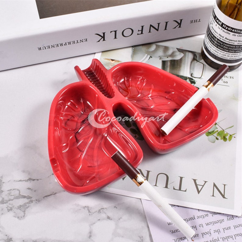 Creative Lung Shape Ashtray Mold-organ Lung Ashtray Resin - Etsy