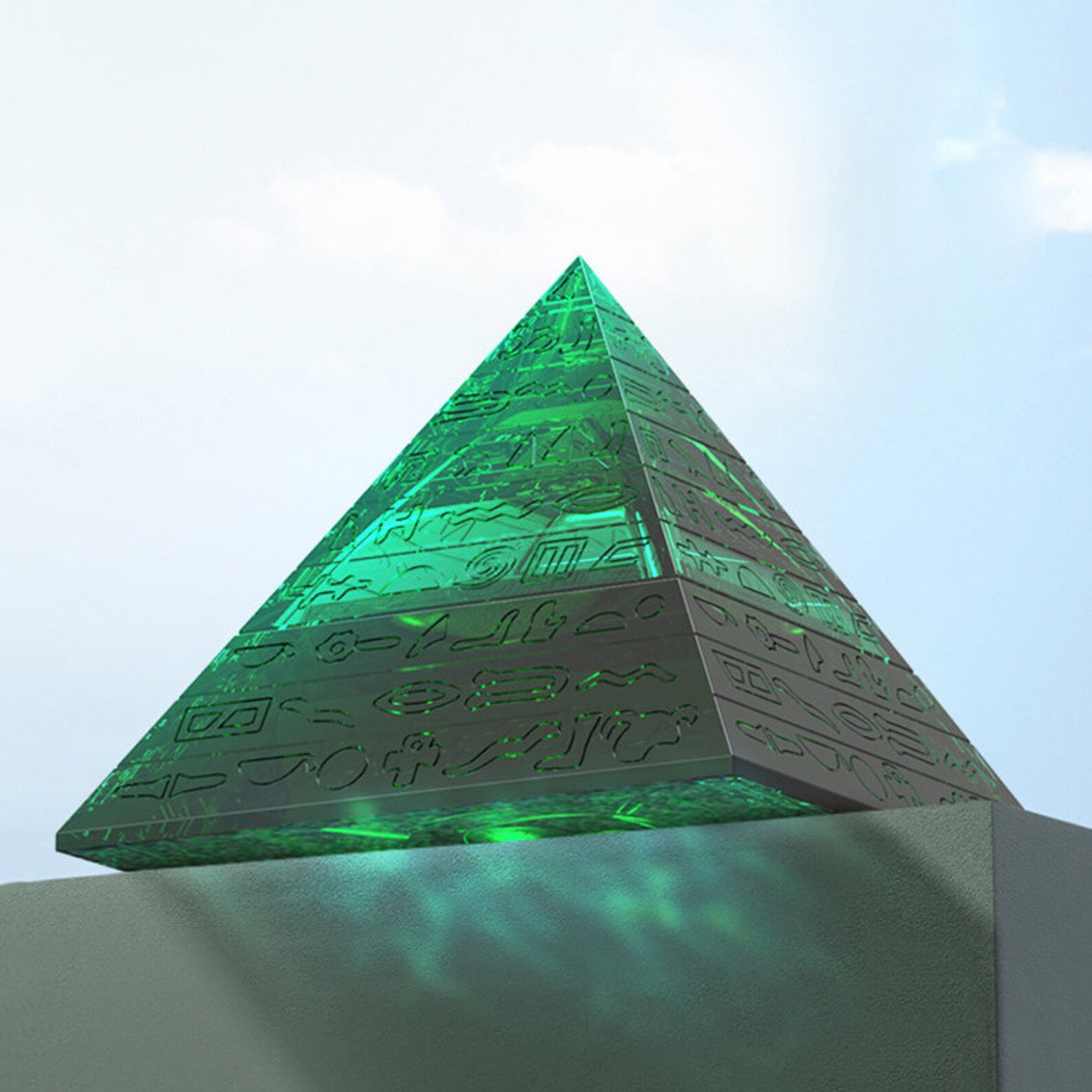 Creative Pyramid Ashtray Mold-rune Pyramid Ashtray Resin | Etsy