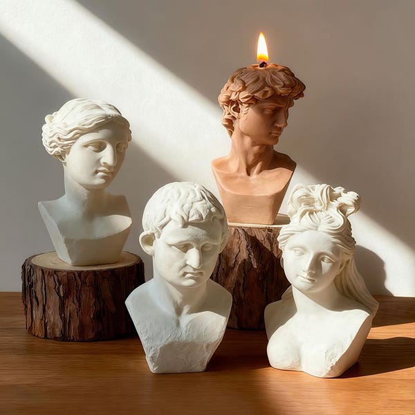 Bust Candle - Etsy