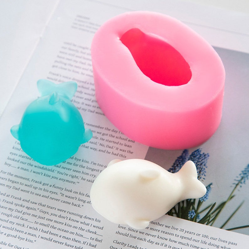 3D Whale Silicone Mold-cute Whale Candle Mold-whale Soap - Etsy