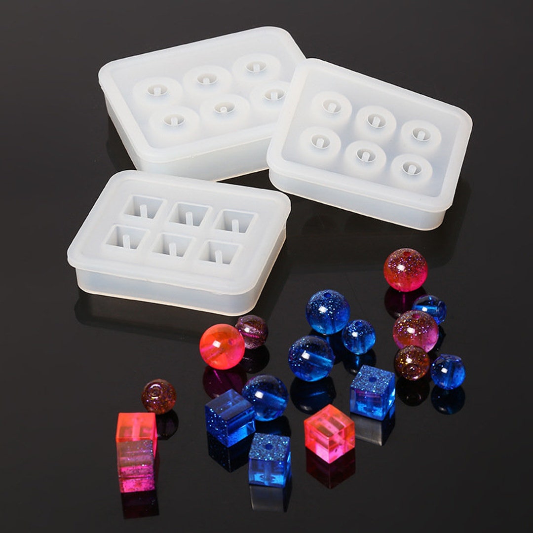 12mm 16mm Square Round Beads Silicone Mold-round Bead Earrings Mold ...