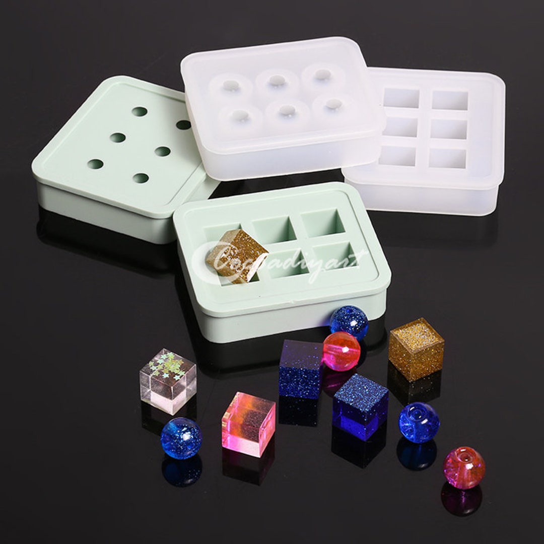 16mm Square Round Beads Silicone Mold-beads Jewelry Mold-sphere Resin ...
