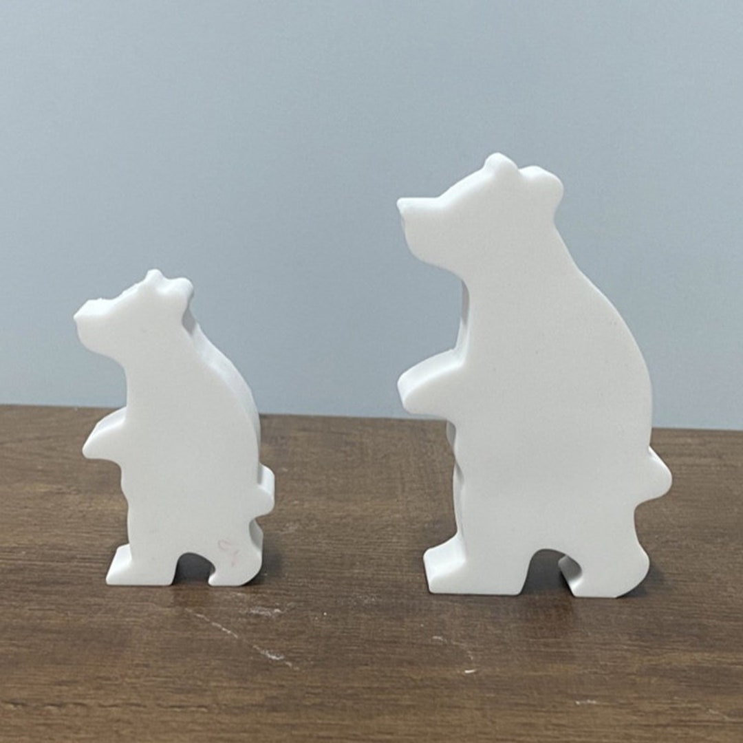 Family Bear Silicone Mold-animal Bear Mold-cartoon Bear Mold-concrete ...