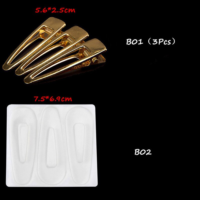 Hair Clip Silicone Resin Molds-fashion Hair Clips Mold-hair - Etsy