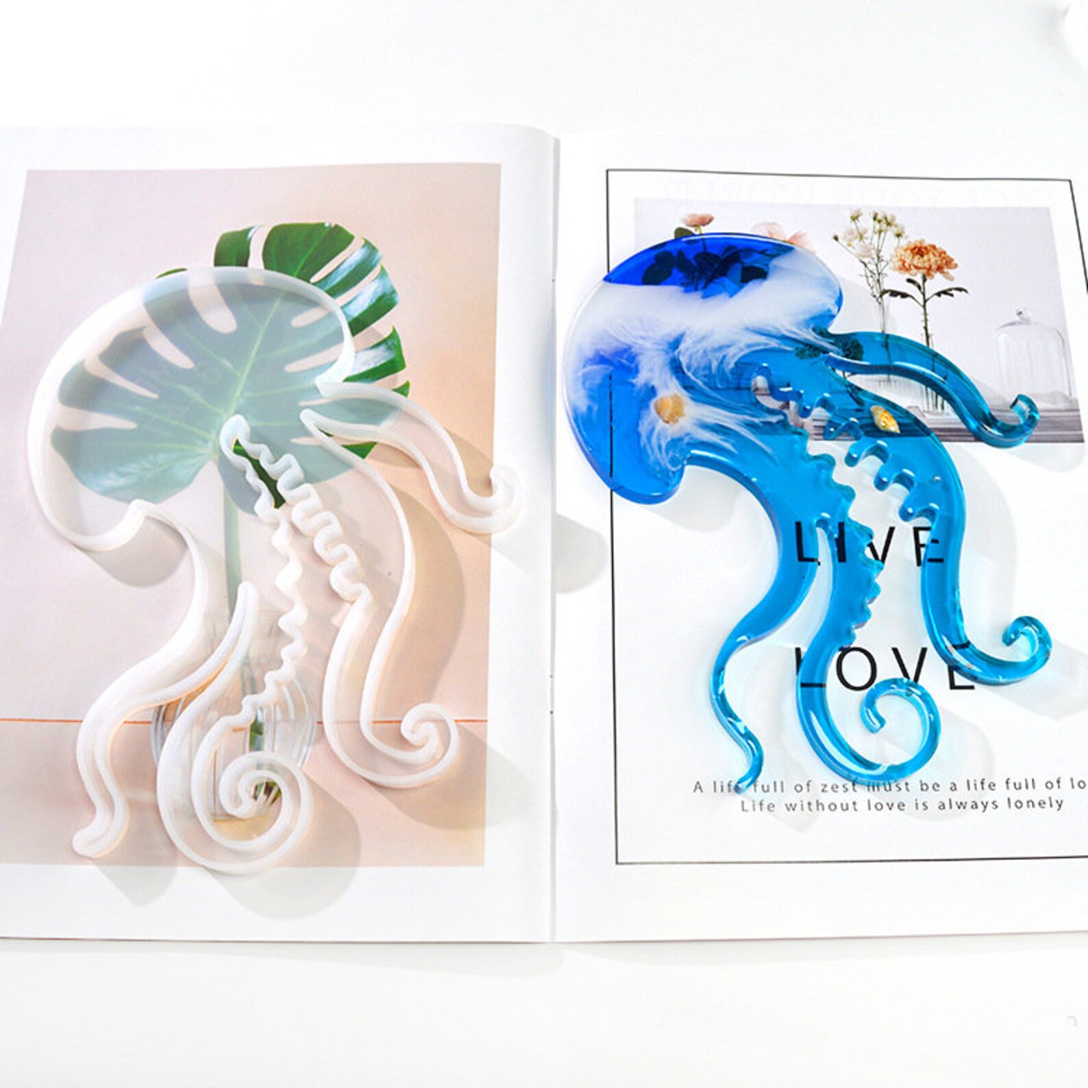 6pcs Sea Animal Coaster Mold-octopus Coaster Resin - Etsy