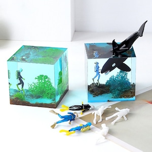 3D Scuba Diver Resin Filling Materials-diver Model for Silicone Resin ...