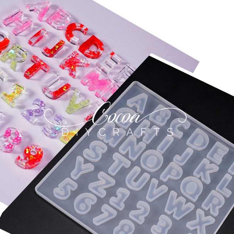 Lowercase Letter Silicone Mold-letter Number Resin Mold-alphabet Mold ...