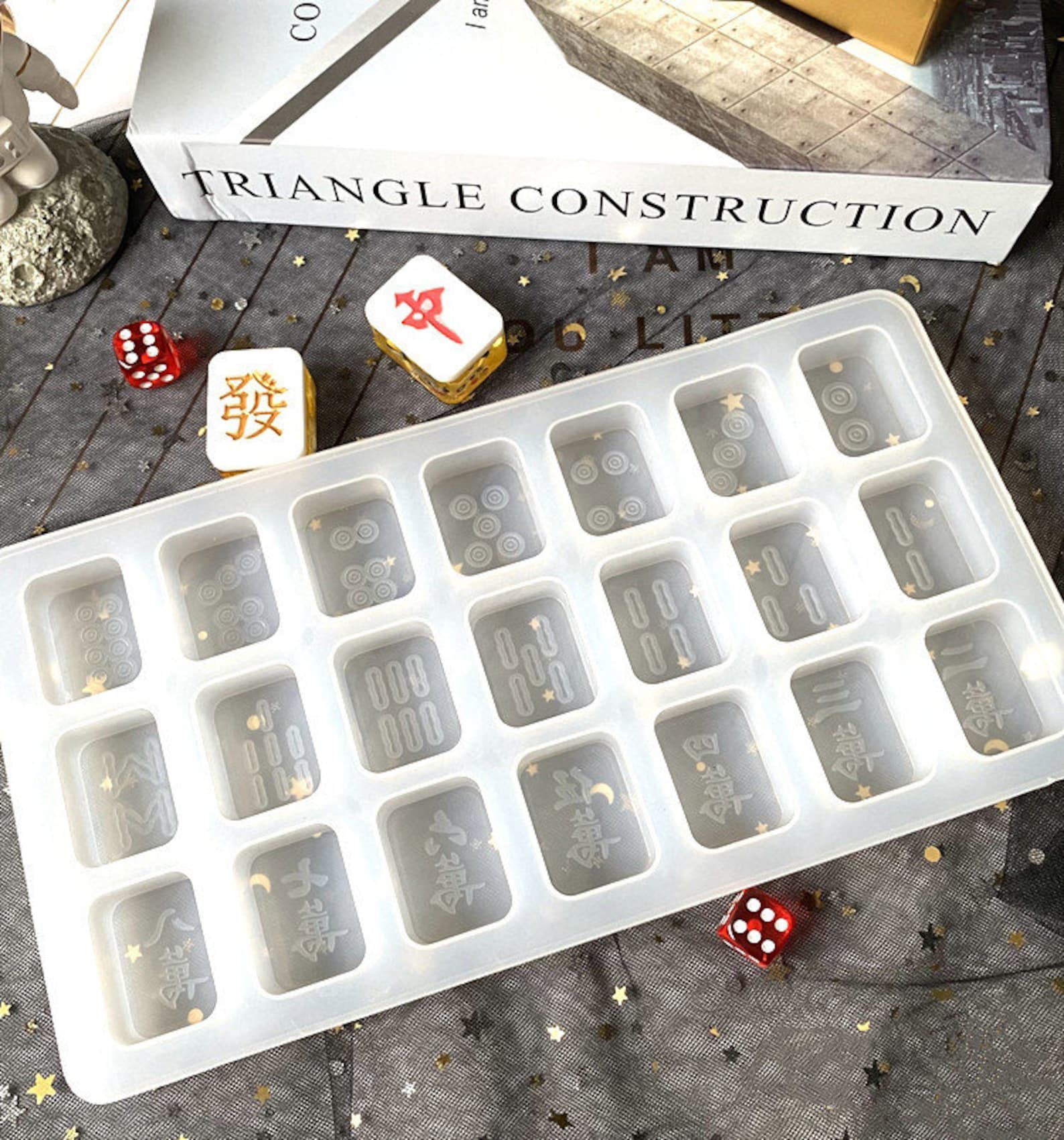 Mahjong Set Resin Mold-Mini Mahjong Silicone Mold-DIY Girl | Etsy