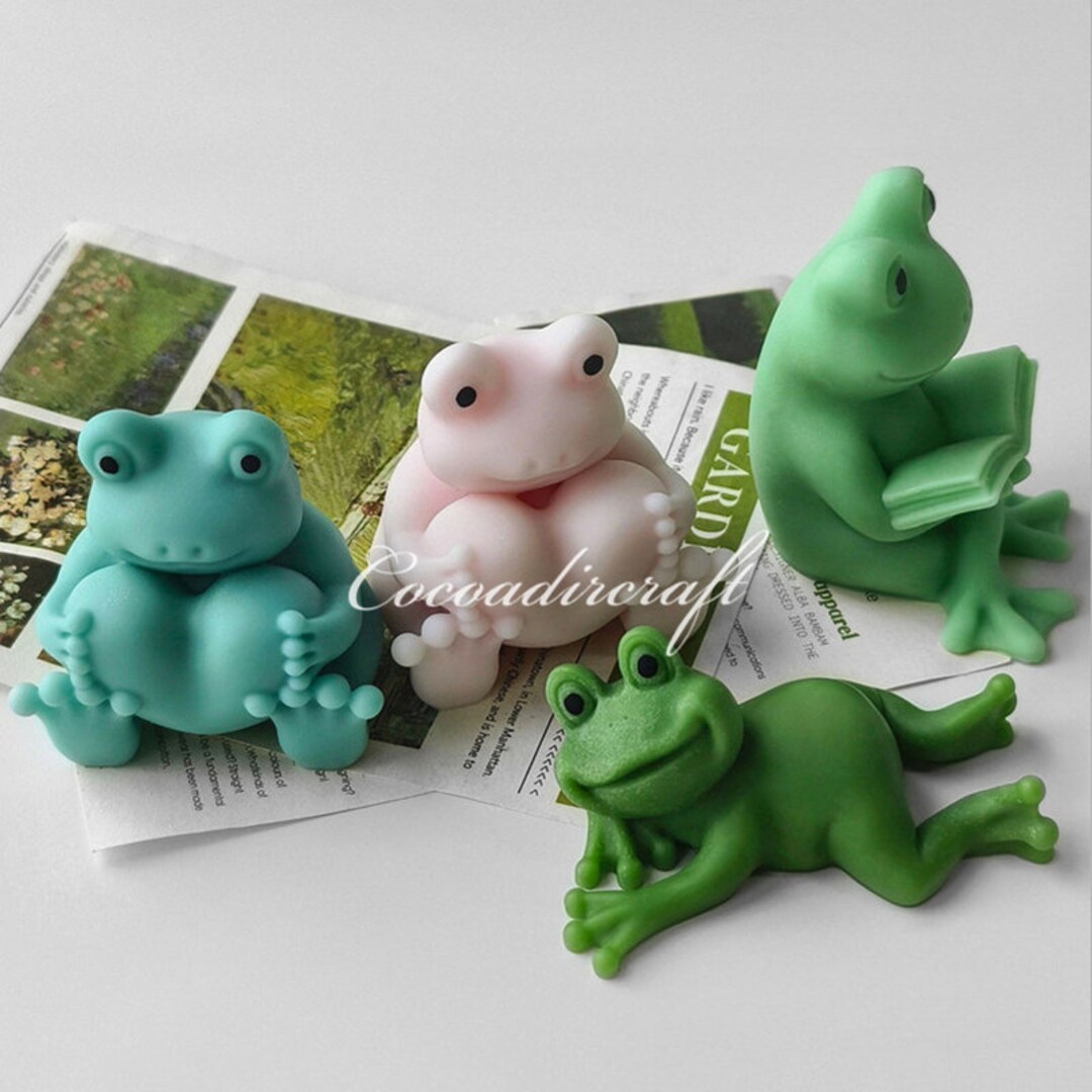 Love Frog Silicone Mold-reading Frog Candle Mold-tree Frog Candle Mold ...