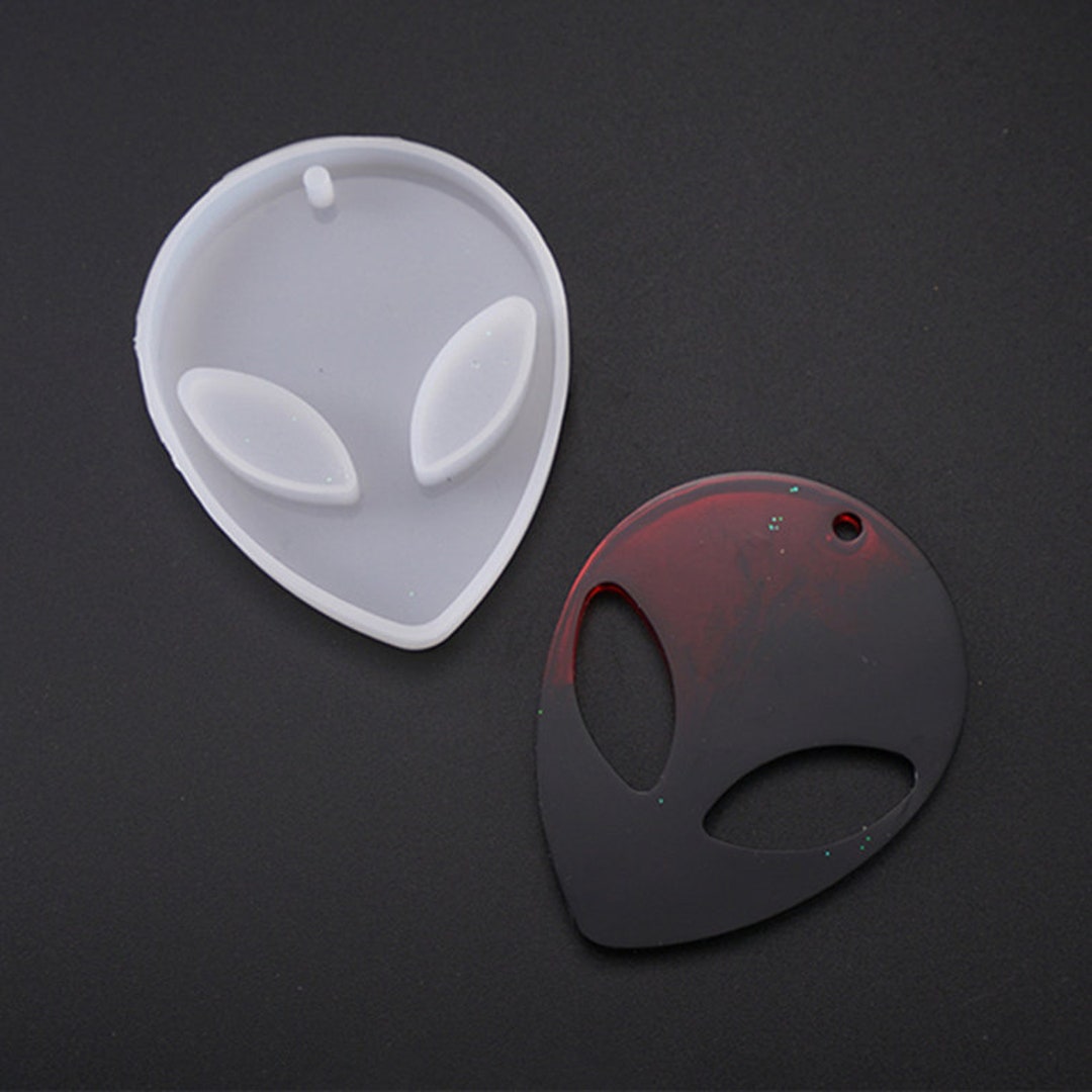 Alien Head Silicone Mold-halloween Alien Resin Mold-alien Keychain Mold ...