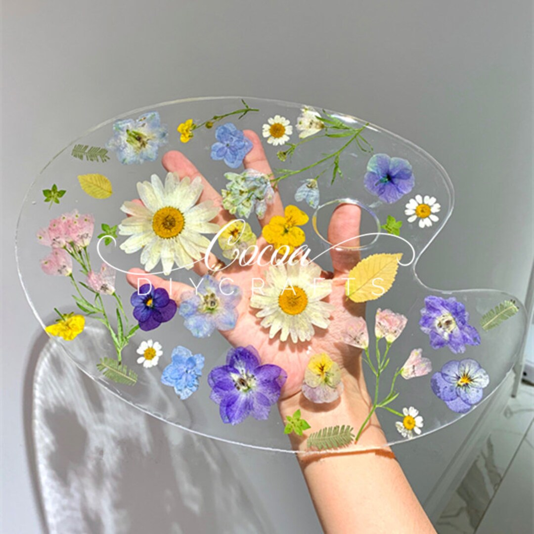 Paint Palette Resin Mold-resin Art Palette Mold-oval Palette Mold ...