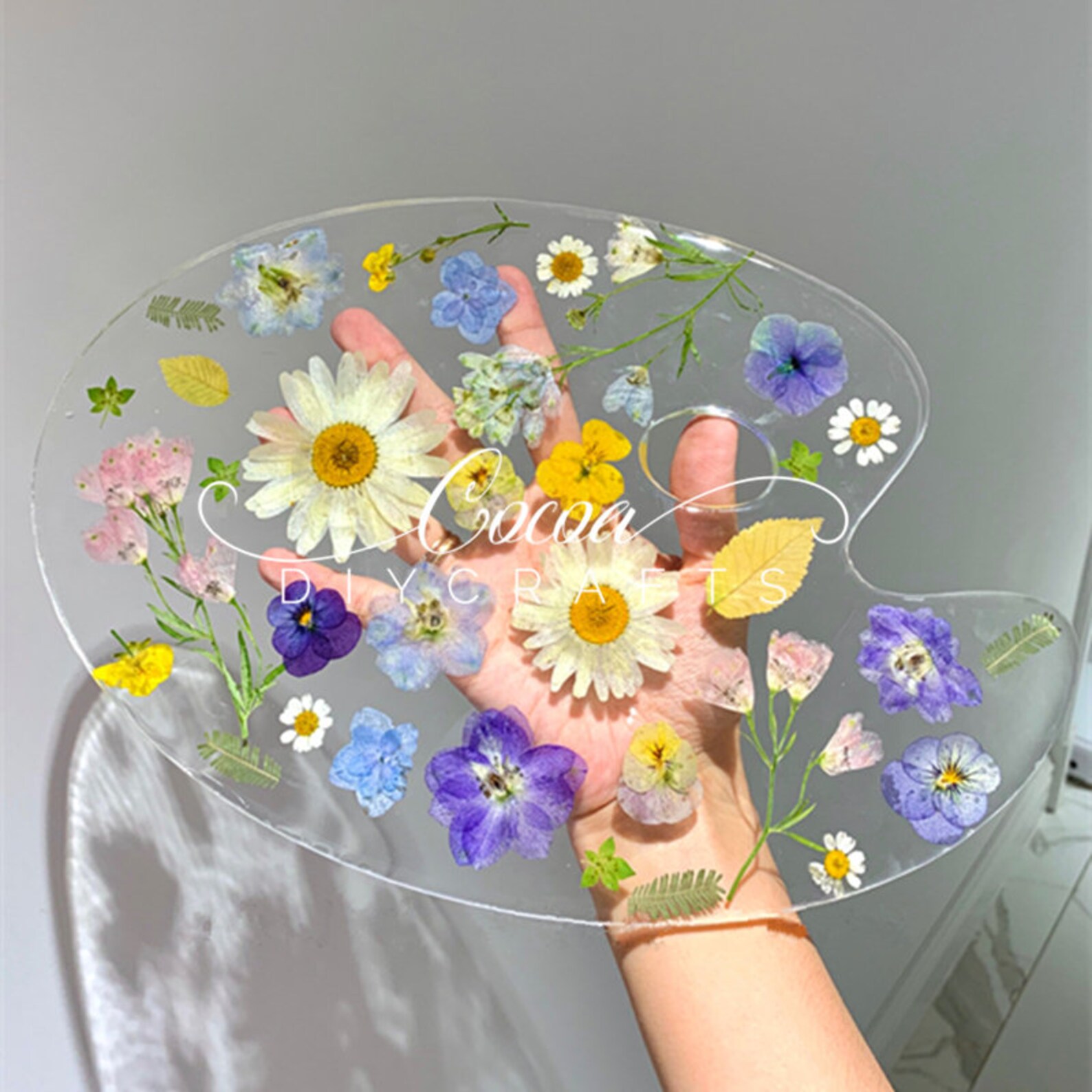 Paint Palette Resin Mold-resin Art Palette Mold-oval Palette Mold ...