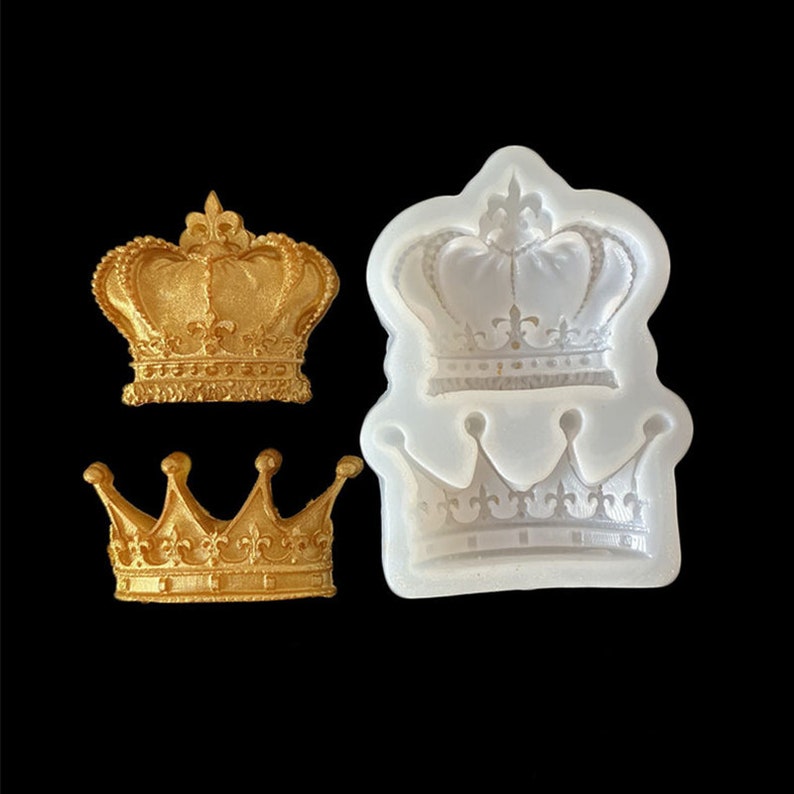 Miniature Crown Silicone Mold-king Queen Crown Resin Mold-crown Jewelry ...