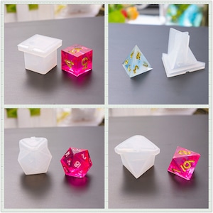 19 Styles Polyhedral Game Dice Molds-resin Dice Molds-dnd Dice Mold Set ...