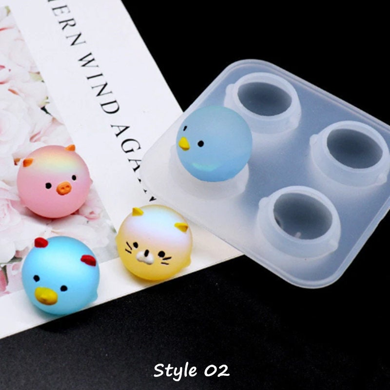 Cartoon Animal Doll Silicone Mold-cute Small Animal Head - Etsy