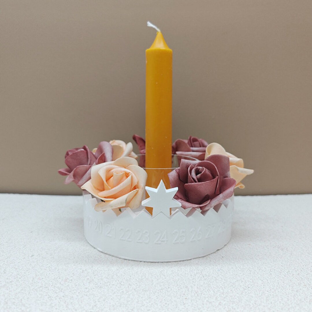 Star Calendar Silicone Mold-round Date Calendar Resin Mold-countdown ...