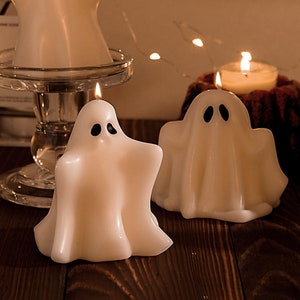 12 Styles Ghost Silicone Mold-cute Ghost Candle Mold-halloween Ghost ...