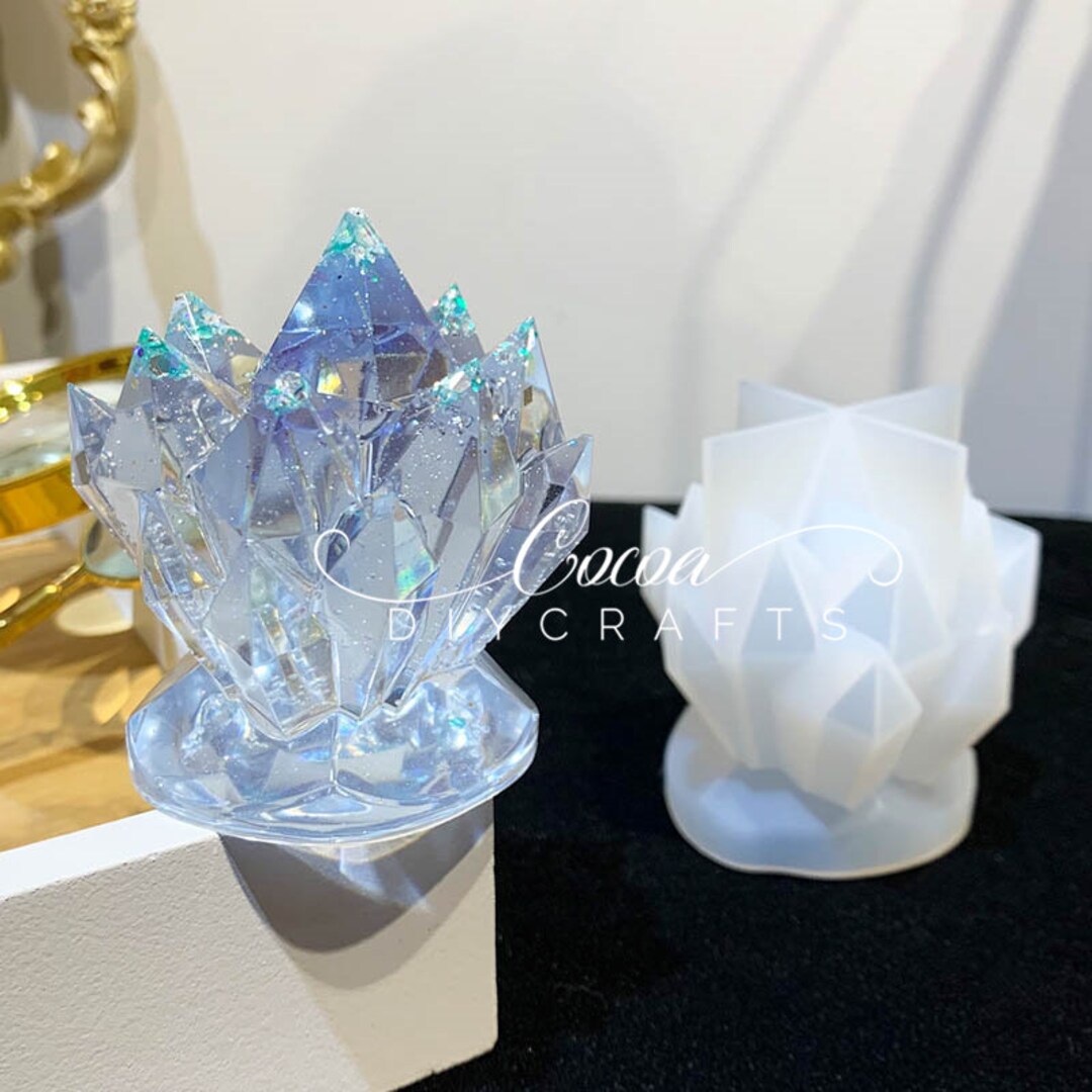 Crystal Resin Silicone Mold-crystal Cluster Candle Mold-crystal Gem ...