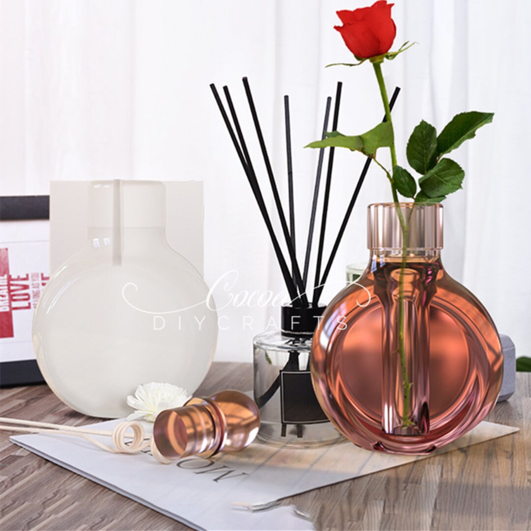 Perfume Bottle Silicone Mold-vintage Vase Resin Mold-3d Vase Silicone ...