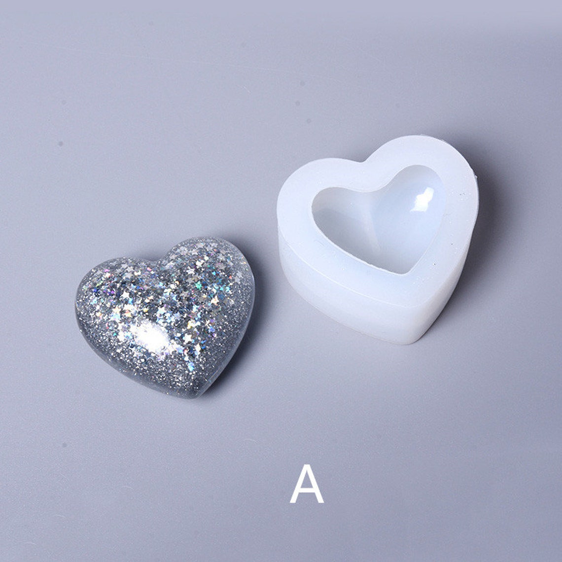 3D Heart Shaped Resin Mold-heart Candle Silicone Mold-romantic - Etsy UK