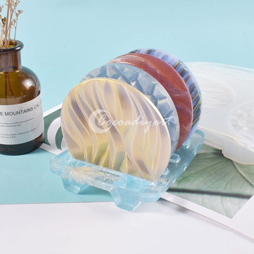 Water Ripple Coaster Mold-wave Coaster Mold-coaster Holder Mold-coaster ...