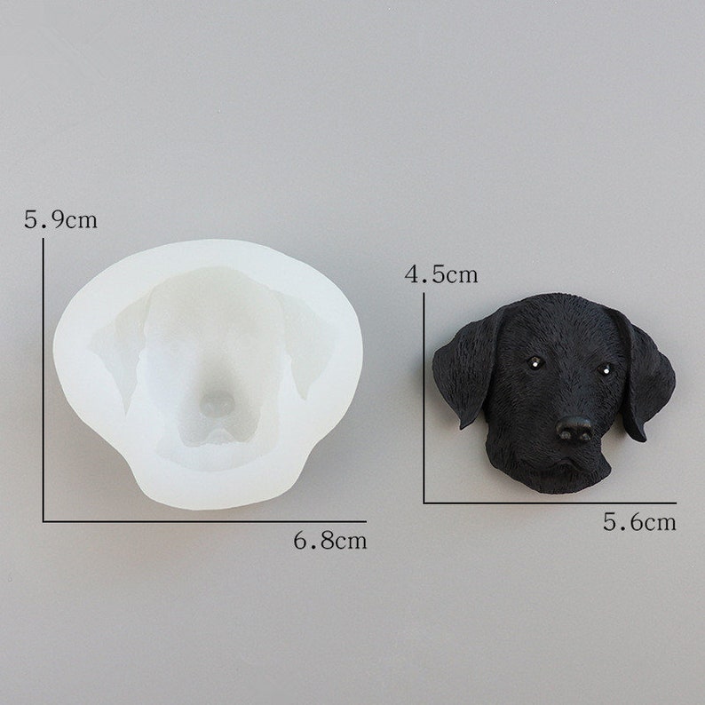 Labrador Dog Silicone Mold-cute Pet Labrador Mold-animal Dog | Etsy