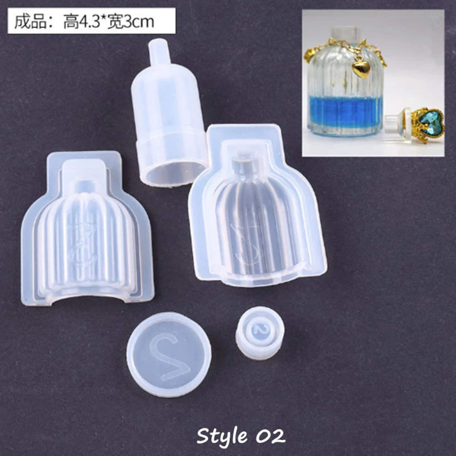 3D Perfume Bottle Silicone Mold-perfume Bottle Resin - Etsy
