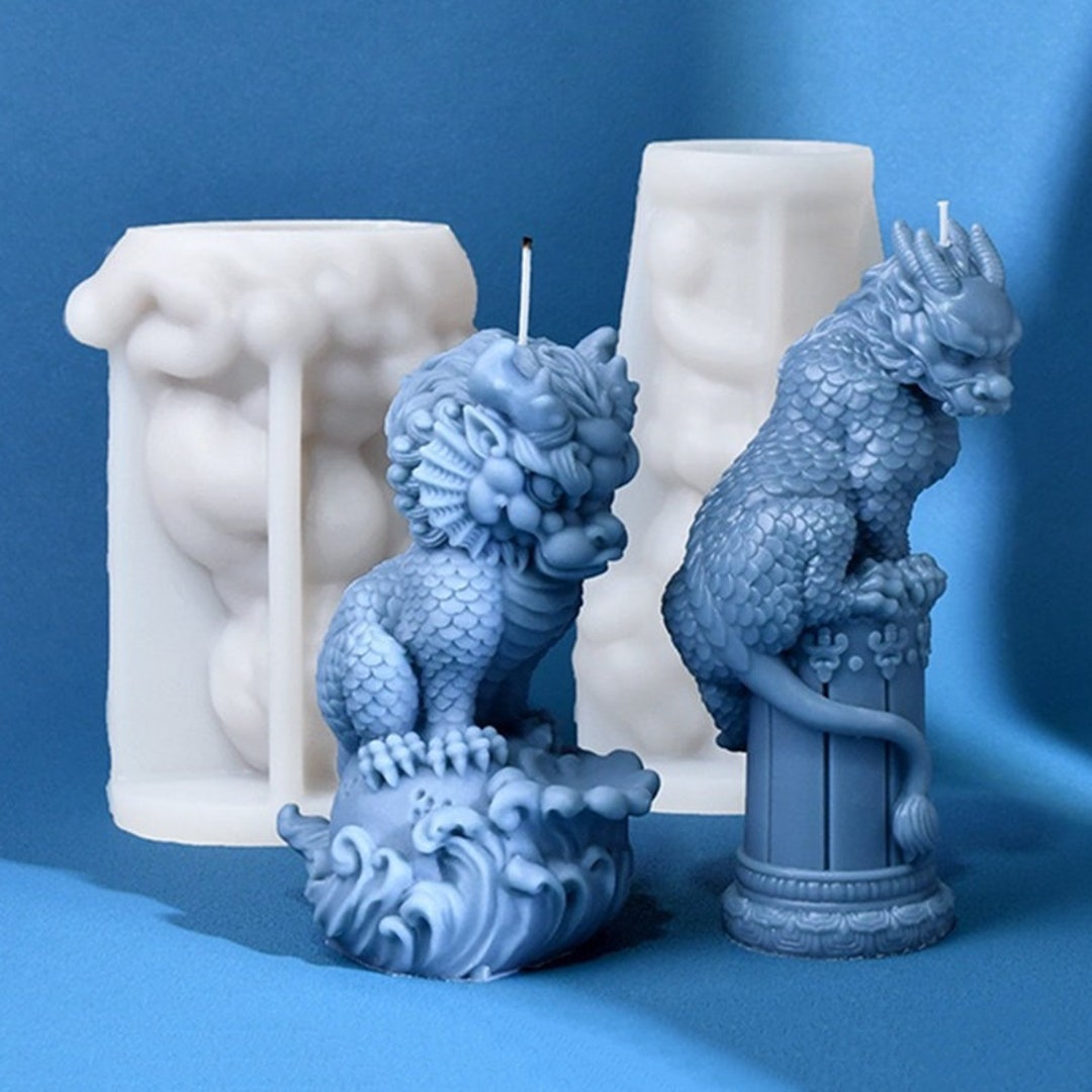 Mythical Beast Silicone Mold-mythical Lion Candle Mold-mythical Dragon ...
