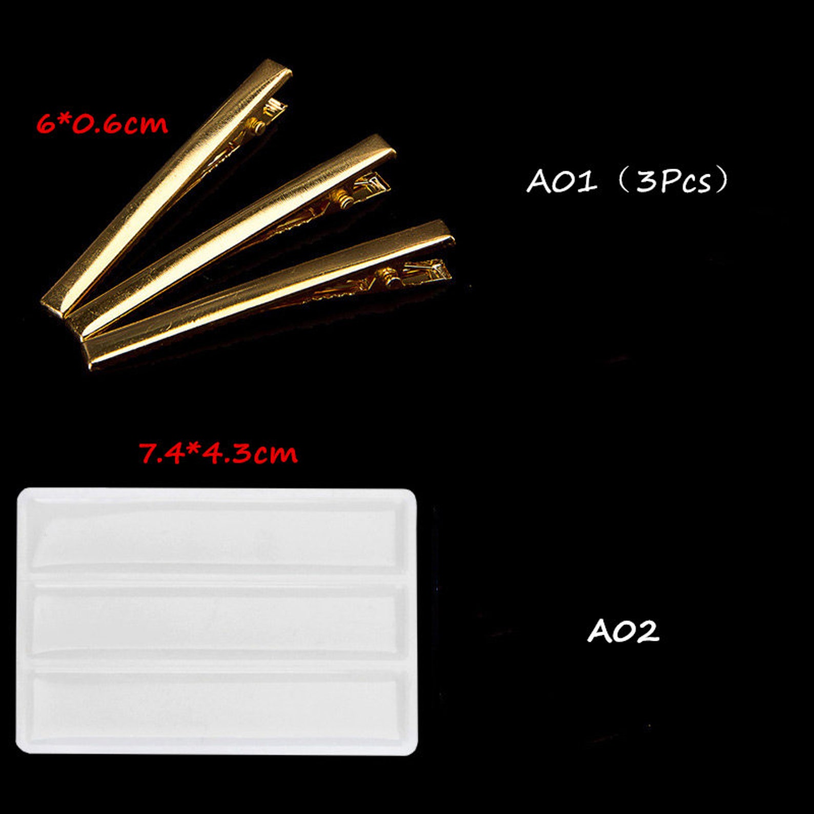 Hair Clip Silicone Resin Molds-fashion Hair Clips Mold-hair - Etsy