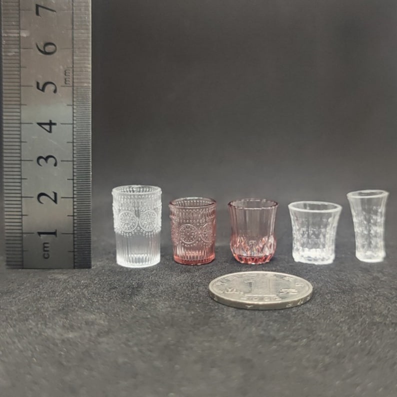 5 Styles Miniature Cup Silicone Mold-glass Cup Resin Mold-crystal Cup ...