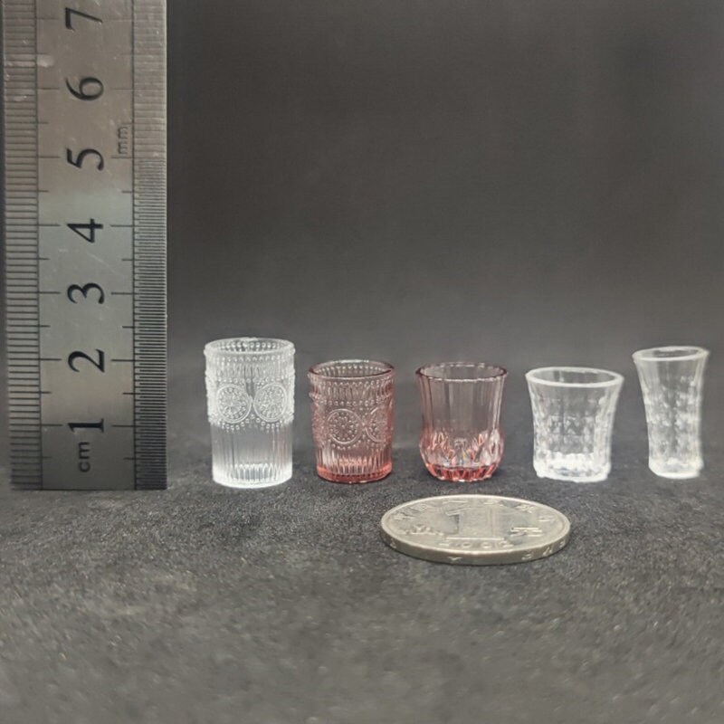 5 Styles Miniature Cup Silicone Mold-glass Cup Resin Mold-crystal Cup ...