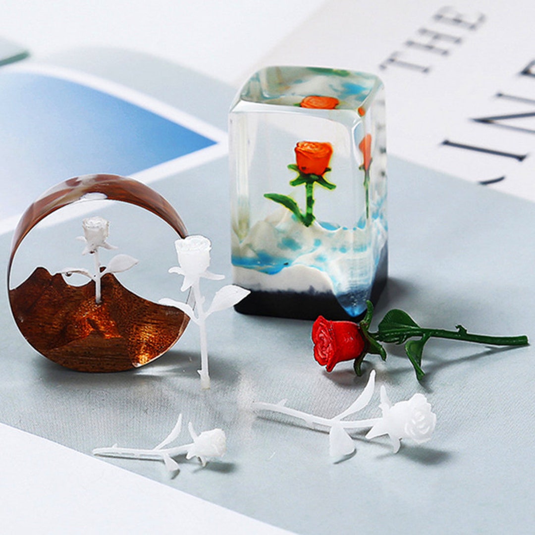 3D Rose Resin Filling Materials-rose Model for Silicone Resin Casting ...