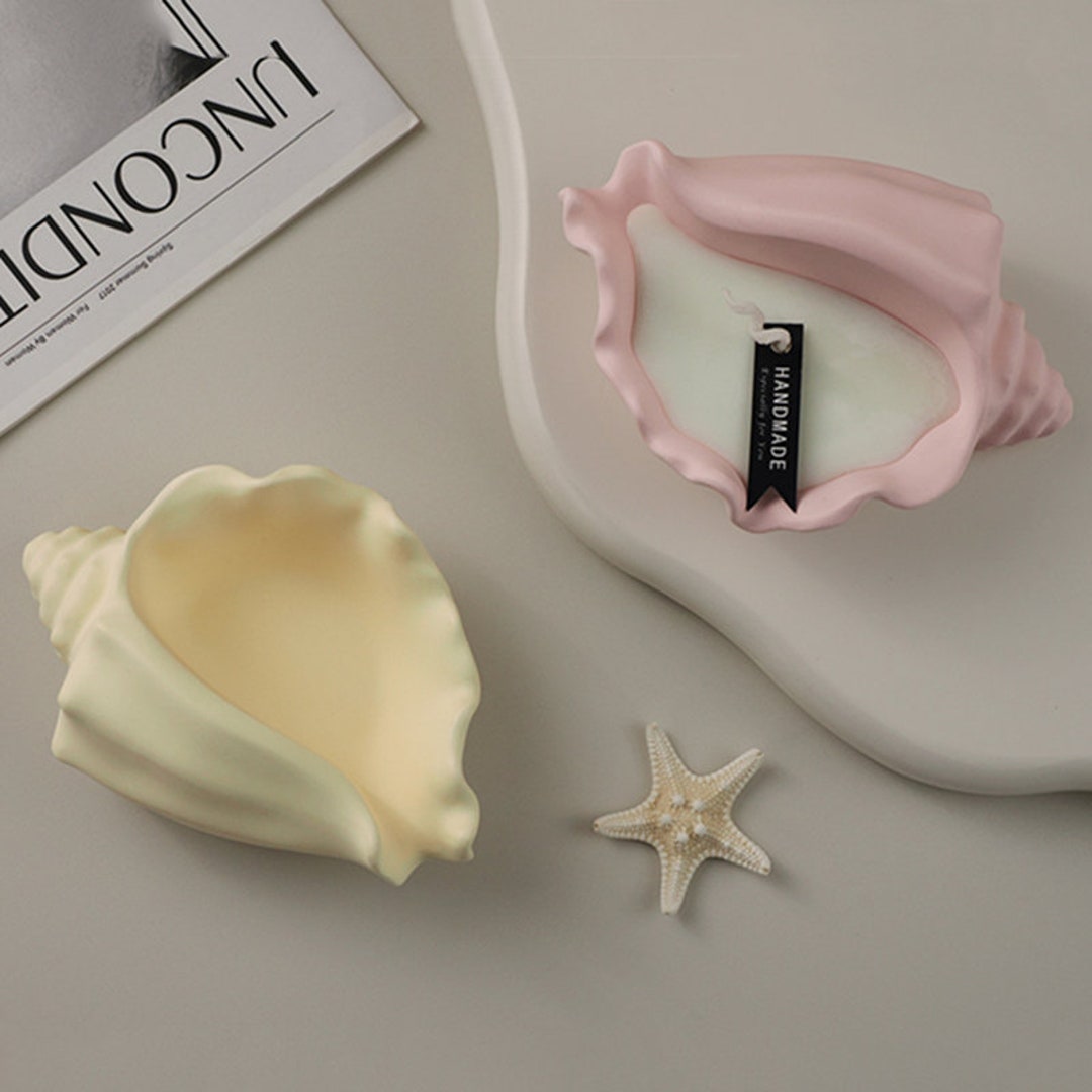 Conch Shell Dish Silicone Mold-shell Ring Dish Mold-concrete Candle ...