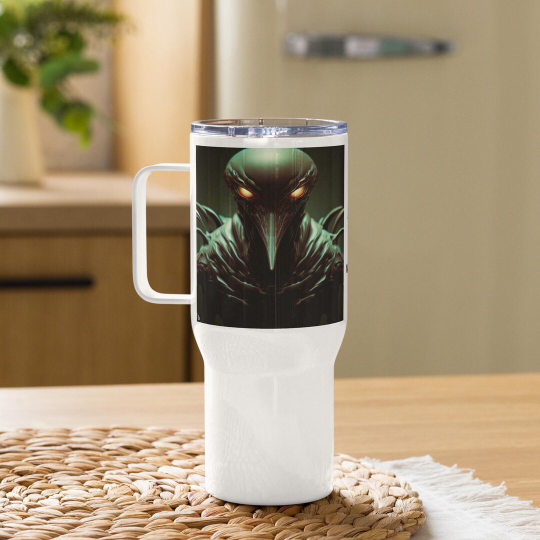 Alien Evil Robot Chickens Travel Mug With a Handle - Etsy